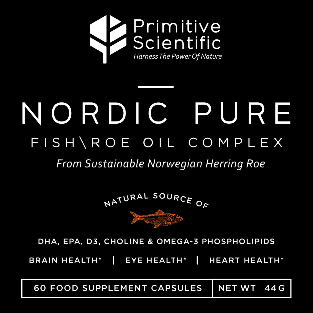 Nordic Pure Fish + Roe Oil Complex (60 Fish Oil Capsules) – Primitive ...